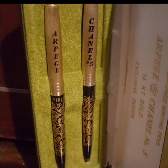 CHANEL | Office | Vintage Chanel No 5 4k Gold Perfumed Pens | Poshmark